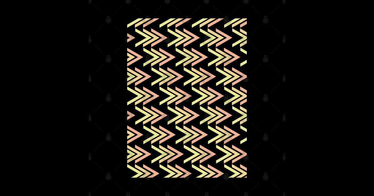 tri arrow pattern - Pattern - Sticker | TeePublic