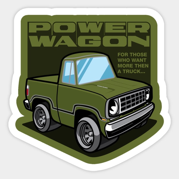 Avacado - Power Wagon - Power Wagon - Sticker | TeePublic
