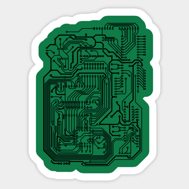 Circuit - Motherboard - Sticker | TeePublic