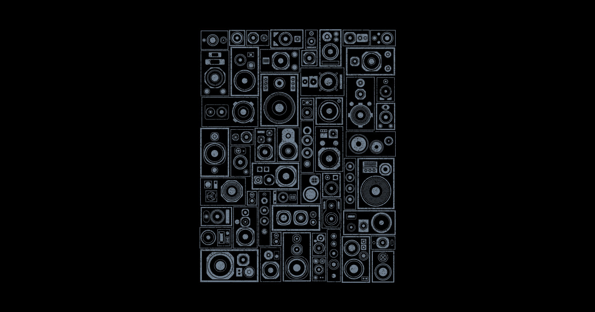 Speaker Stack - Speakers - Sticker | TeePublic