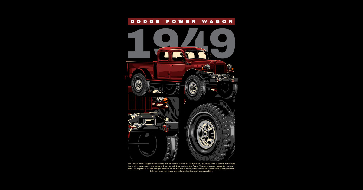 Retro Power Wagon - Retro Power Wagon - Posters and Art Prints | TeePublic