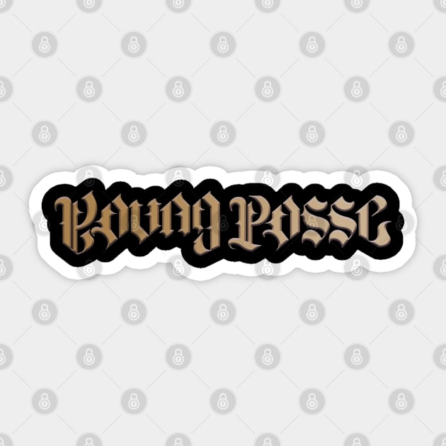Young Posse Logo - Young Posse - Sticker | TeePublic