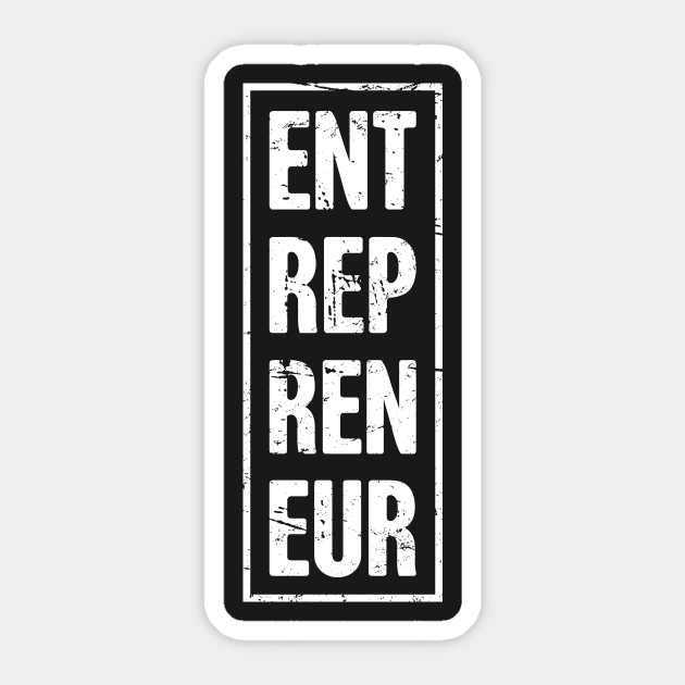 Clever ENTREPRENEUR Design - Entrepreneur - Sticker | TeePublic
