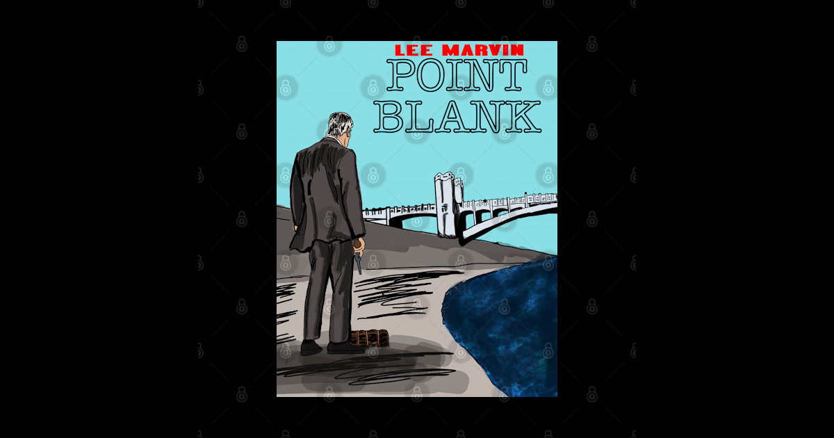 Lee Marvin in Point Blank - Lee Marvin - Sticker | TeePublic