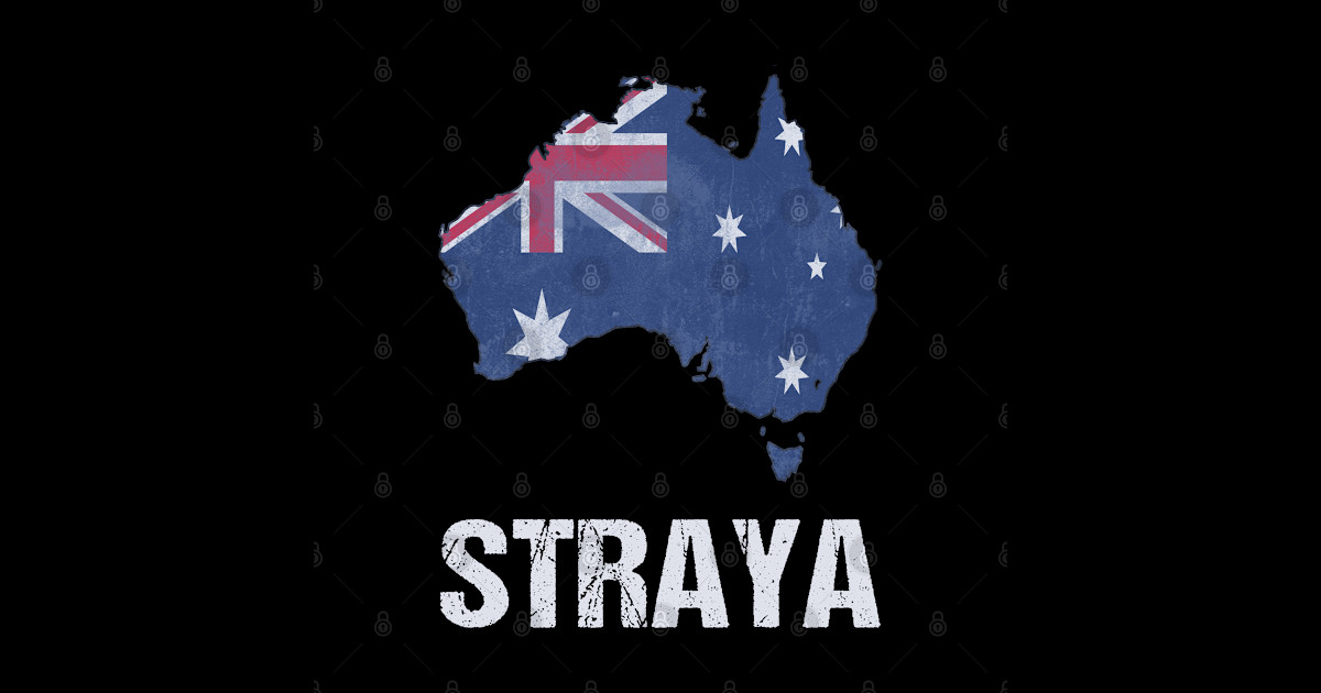Straya Funny Australian History - Straya - Sticker | TeePublic