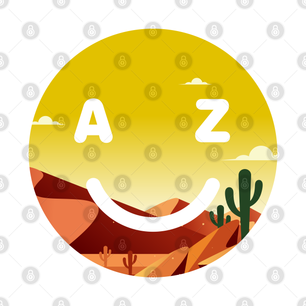 Arizona Desert Smiley Face - Alabama Smiley Face Bama Southern - Mug ...