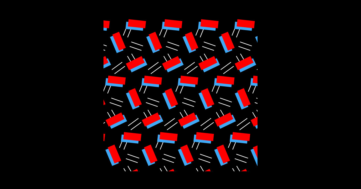 Red and Blue 80s Style Throwback Pattern - Retro - Pillow | TeePublic