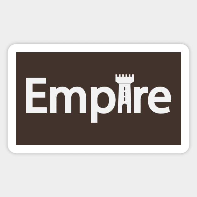 Empire typography artwork - Empire - Sticker | TeePublic
