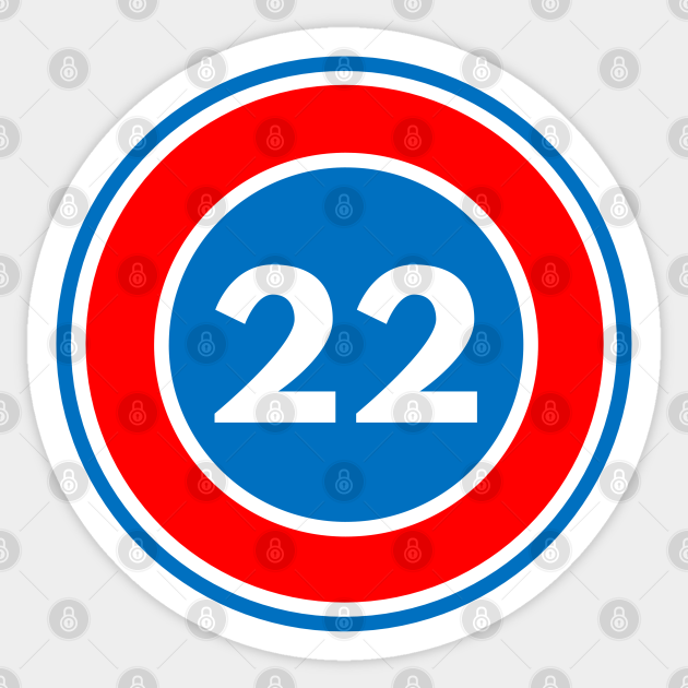 Hero Logo Number 22 Twenty Two 22nd Birthday Age Anniversary Numeral ...