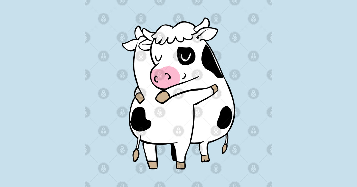 Cow Hugs - Cow - Sticker | TeePublic