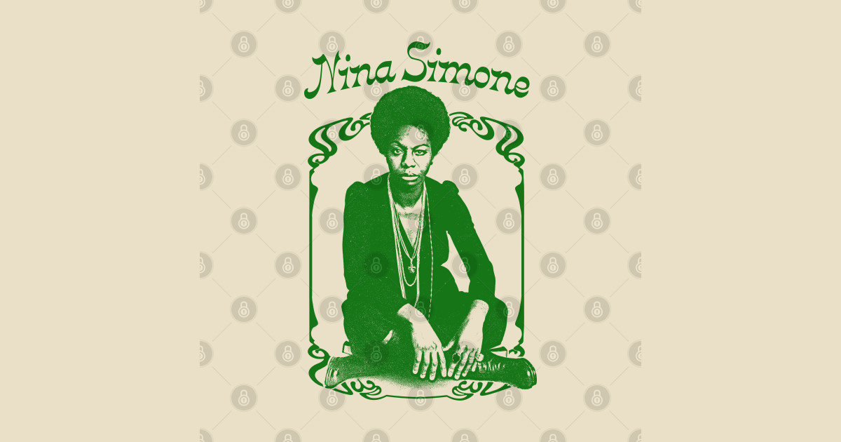 Nina Simone // Original Retro Fan Art Design - Nina Simone - T-Shirt ...