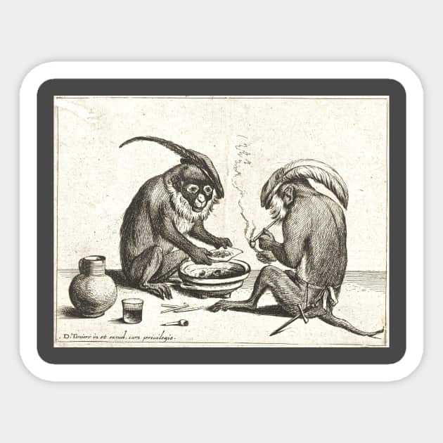 Monkeys Opium - Monkeys - Sticker | TeePublic