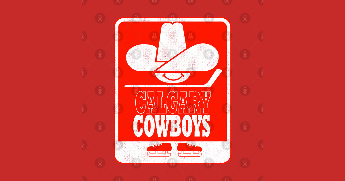 Defunct Calgary Cowboys Hockey - Calgary - T-Shirt | TeePublic