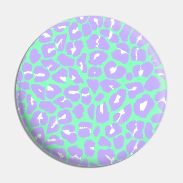 Mint Green and Purple Leopard Spots Pattern - Leopard Print - Pin ...