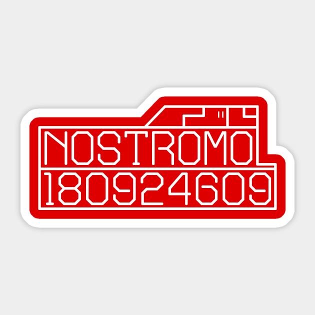 Nostromo Boot Screen Graphic - Alien - Sticker | TeePublic