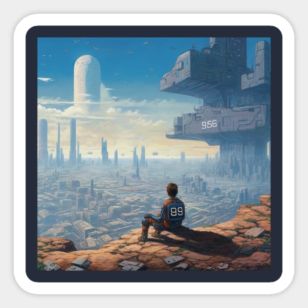 to the future - City - Sticker | TeePublic