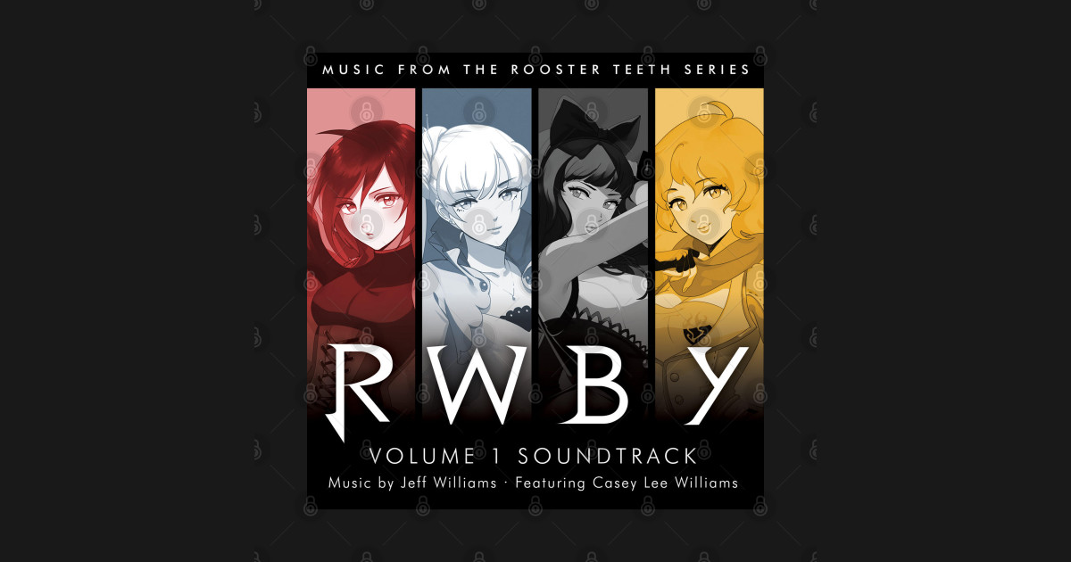 RWBY - Volume 1 OST Album Cover - Rwby - T-Shirt | TeePublic
