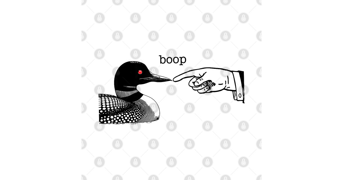 Loon Boop With Pointing Hand Human - Loon Boop - T-Shirt | TeePublic