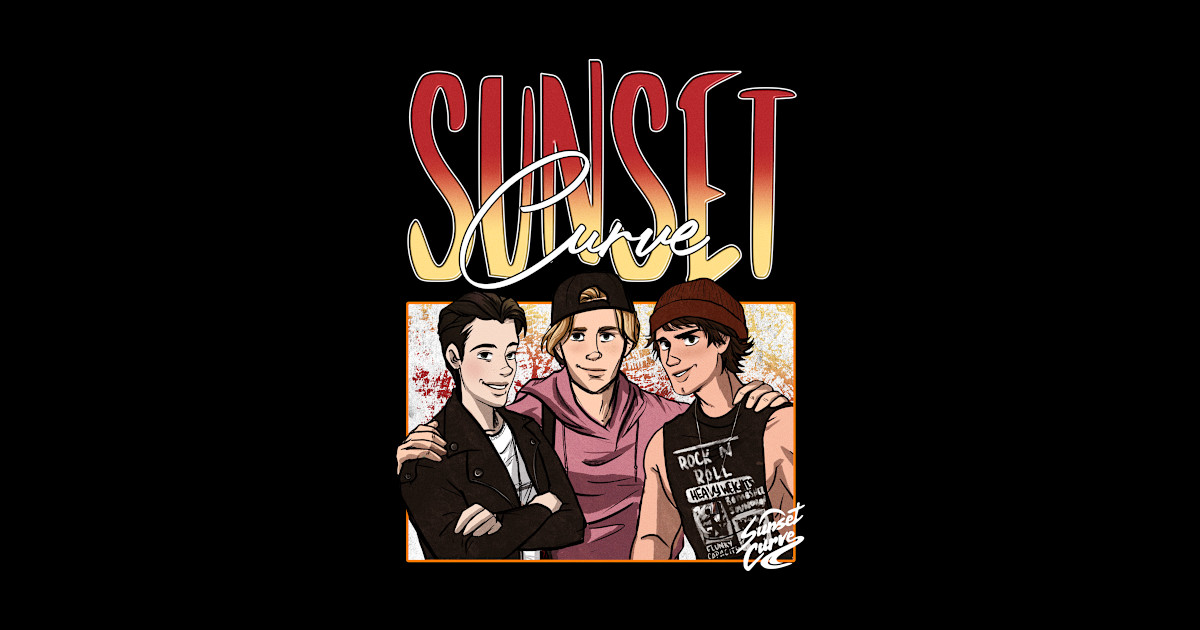 Sunset Curve Bootleg Vintage Tshirt - Sunset Curve - Sticker | TeePublic