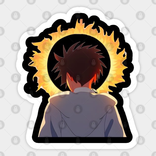 anime with the sun - Anime Lover - Sticker | TeePublic