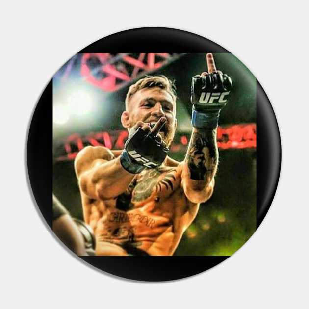 Conor McGregor Middle Finger - Conor Mcgregor - Pin | TeePublic