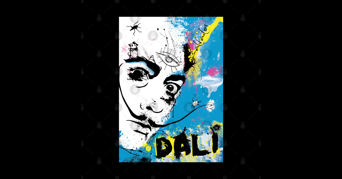 Salvador Dali - Salvador Dali Fan Art - Sticker | TeePublic