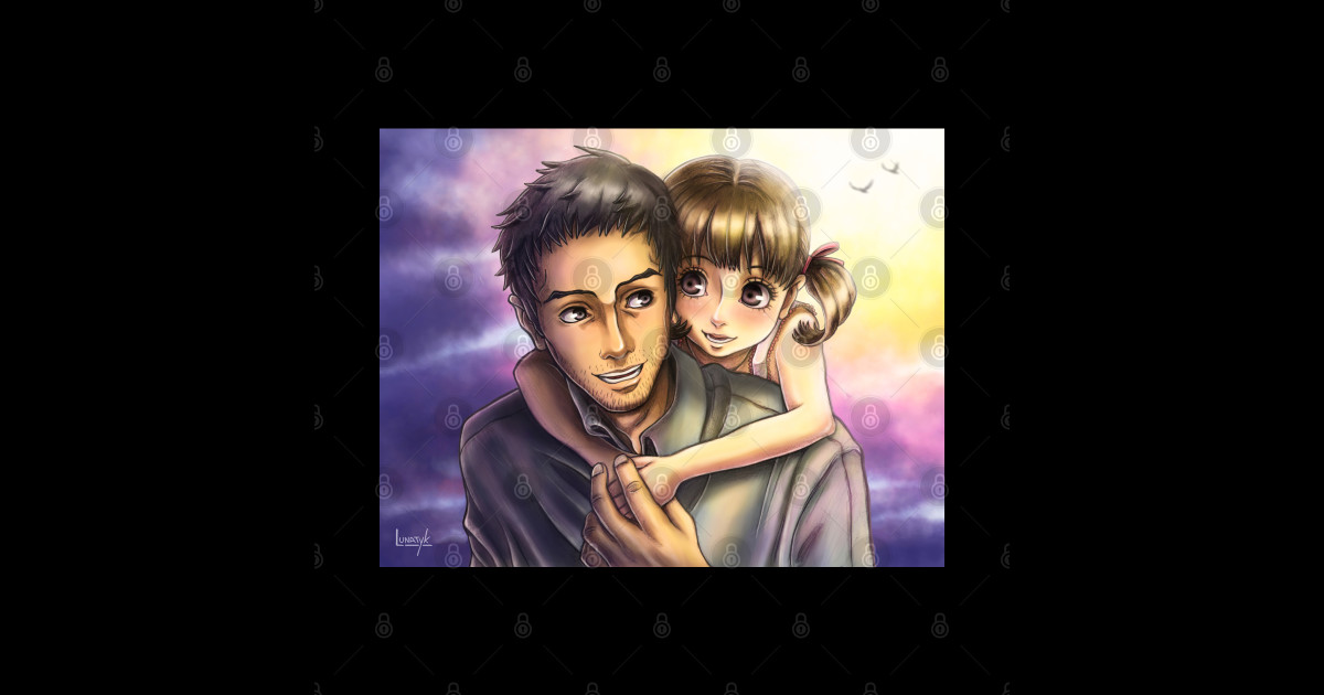 Nanako and Ryotaro Dojima - Persona 4 - Persona 4 - Sticker | TeePublic