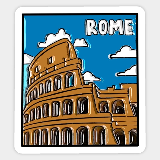 Rome Italy Decal - Rome - Sticker | TeePublic