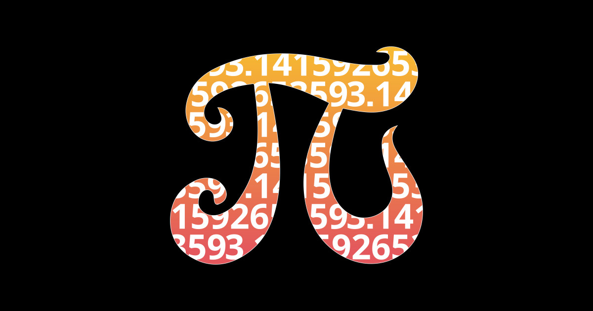 Pi Symbol with Numbers - Pi Day - Sticker | TeePublic