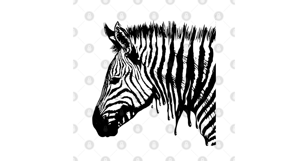 Dripping - Zebra - T-Shirt | TeePublic