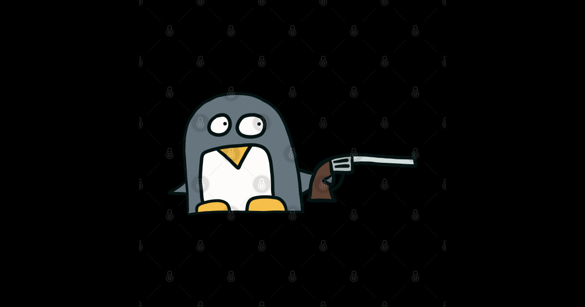 Gangster penguin - Penguin - Sticker | TeePublic