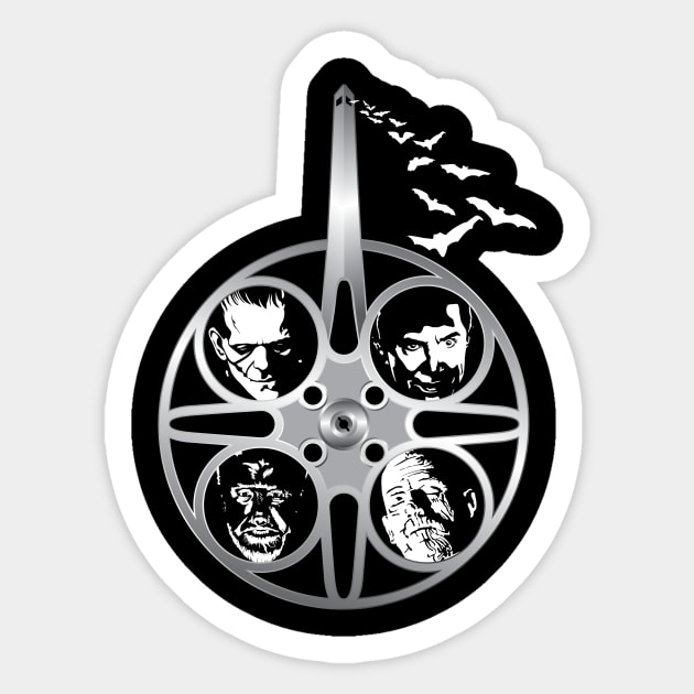 Hollywood Monsters - Monsters - Sticker | TeePublic