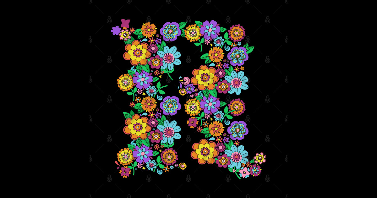 Monogram Letter R - Monogram R - Sticker | TeePublic