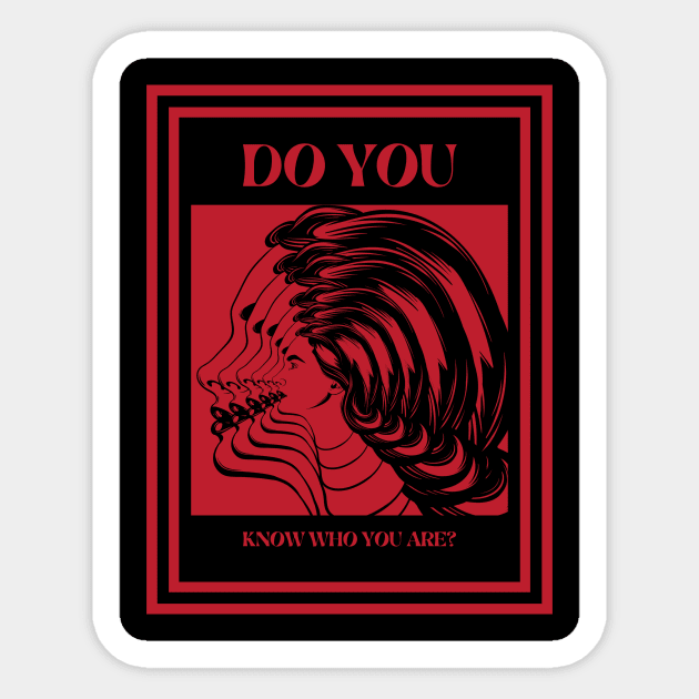 Do You Know Who You Are? - Vintage - Sticker | TeePublic