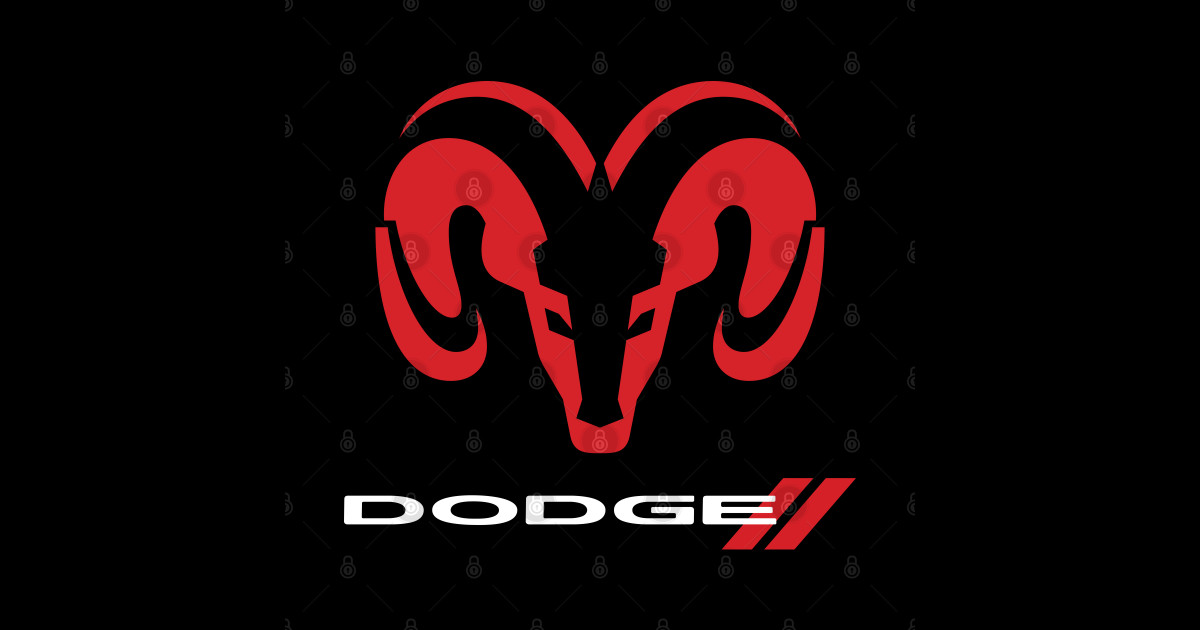 Dodge Logo - Dodge - Sticker | TeePublic