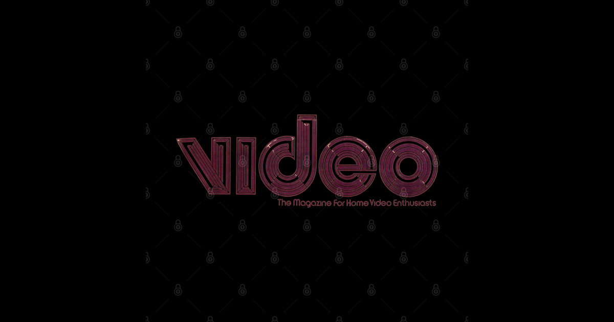 1980s video magazine, retro home video logo - Vhs - Sticker | TeePublic
