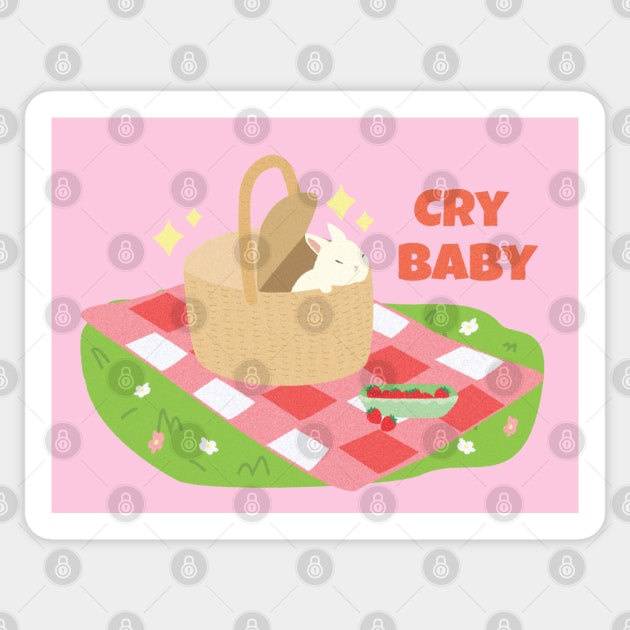 Cry baby - Cottagecore - Sticker | TeePublic