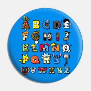 Abc Alphabet Letter Pins and Buttons for Sale | TeePublic