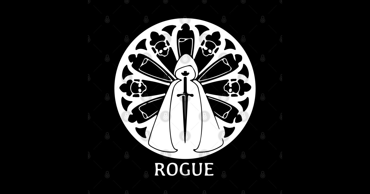 Dnd Rogue Class Symbol Print Dnd Rogue Sticker Teepublic