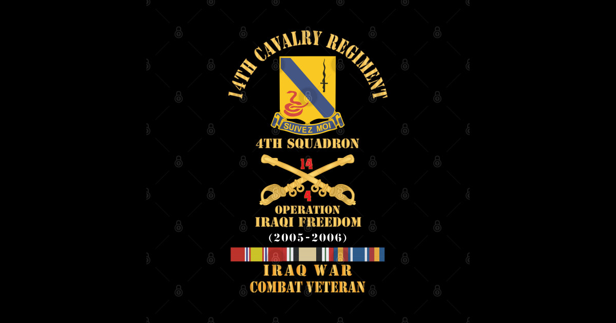 Army - 14th Cavalry Regiment w Cav Br - 4th Squadron - OIF - 2005-2006 ...