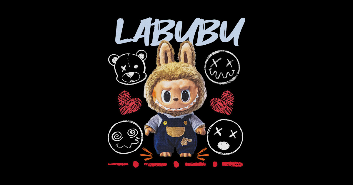 Adorable and Unstoppable - Labubu - Sticker | TeePublic