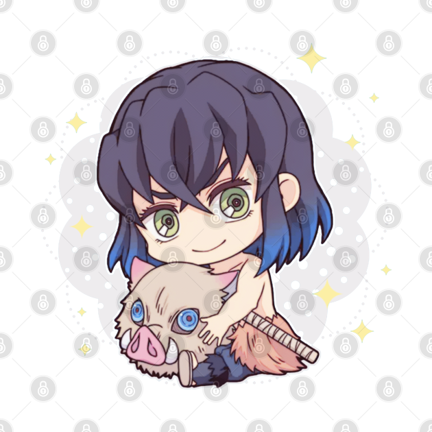 Chibi Inosuke - Inosuke Hashibira - Pin | TeePublic