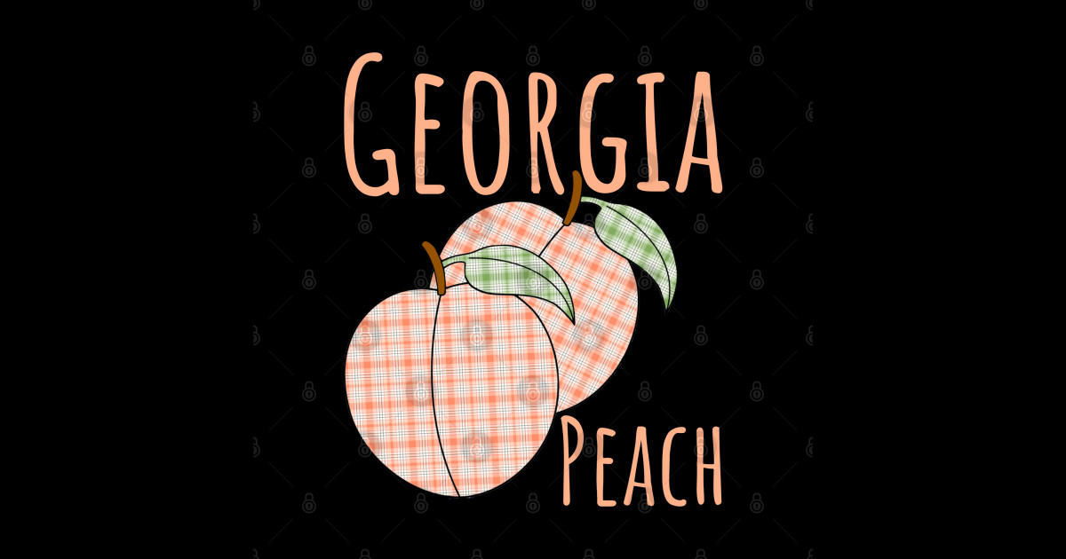 Georgia Peach - Georgia Peach - Sticker | TeePublic