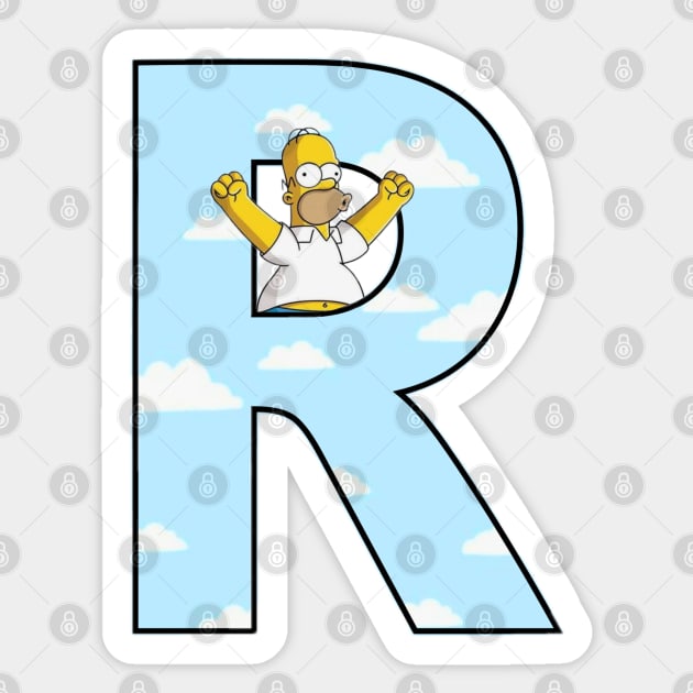 Simpsons letter - Simpsons - Sticker | TeePublic