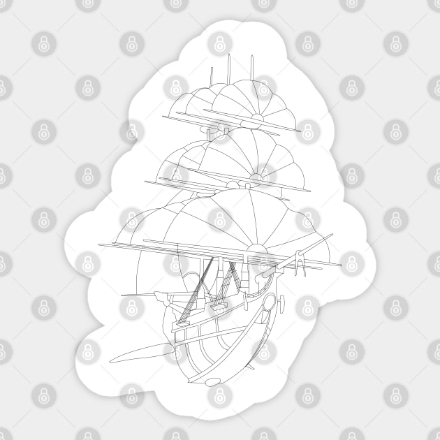 R.L.S. Legacy (Black Outline) - Treasure Planet - Sticker | TeePublic