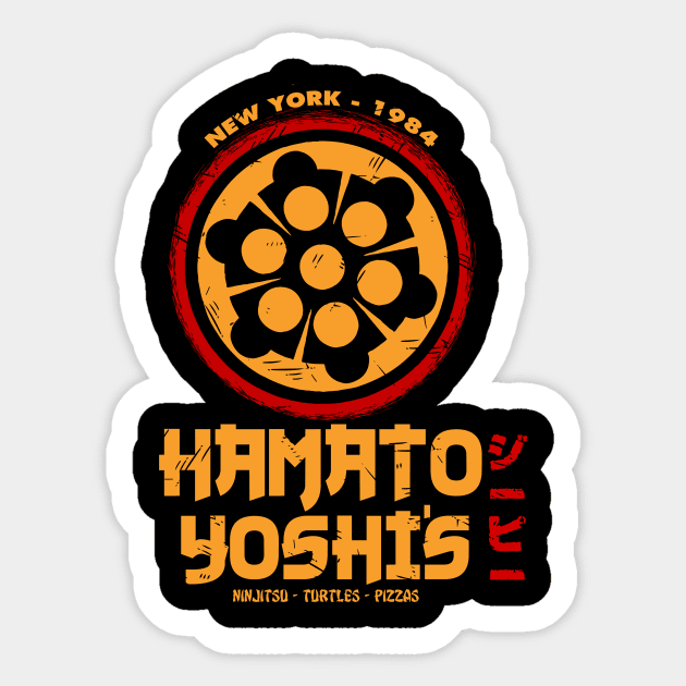 Hamato Yoshis Dojo - Ninja Turtles - Sticker | TeePublic