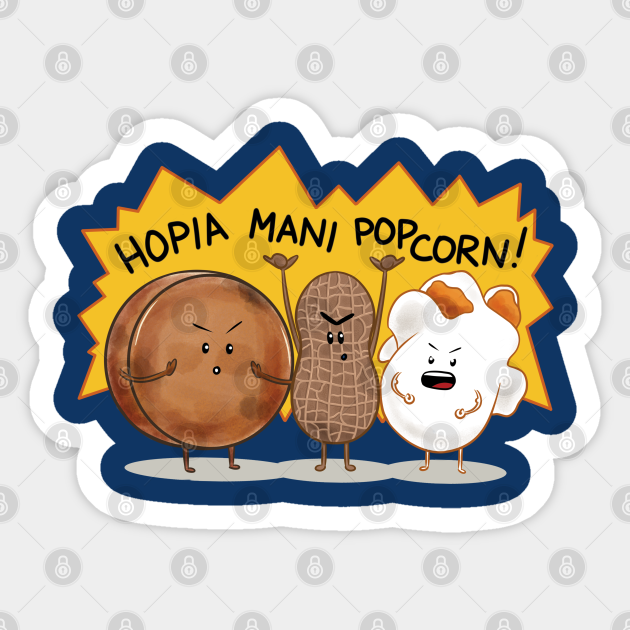 Hopia Mani Popcorn Gang - Food - Sticker | TeePublic