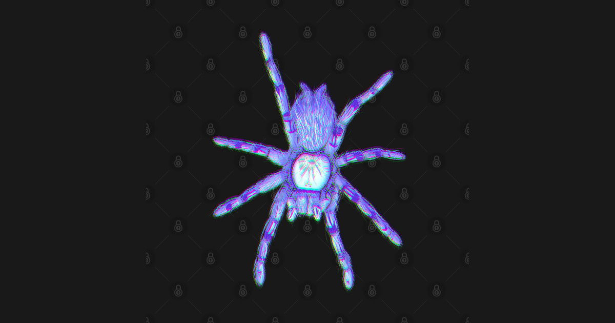 Tarantula Only “Vaporwave” V14 (Glitch) - Spider Only - T-Shirt | TeePublic