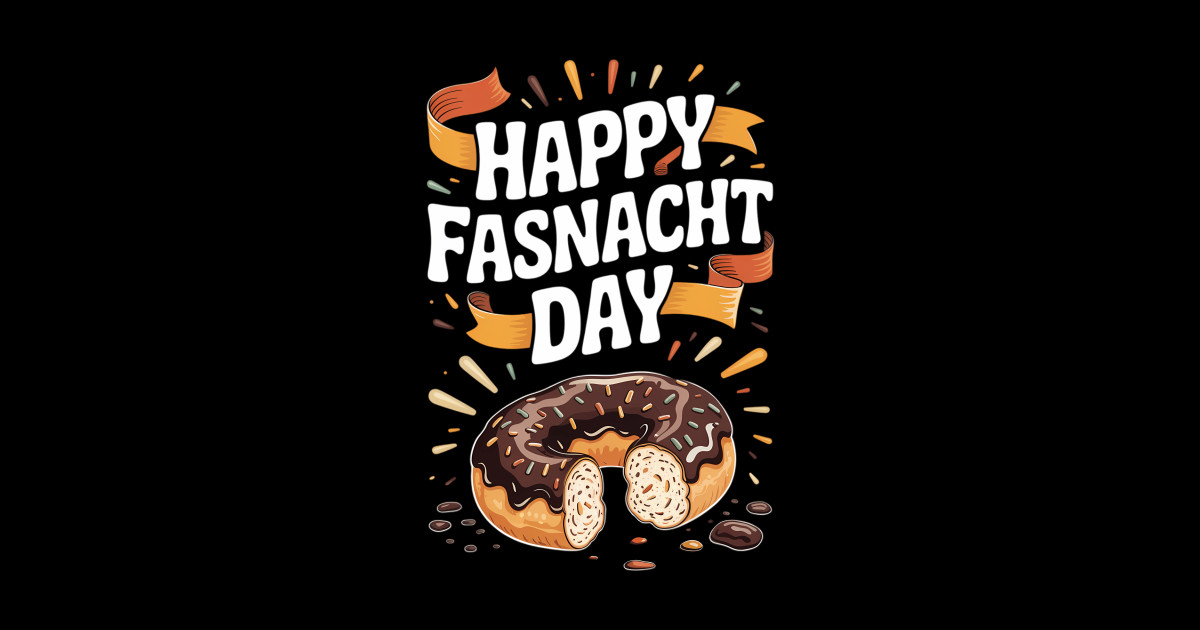 Pennsylvania Dutch Happy Fasnacht Day Amish Donut Party Gift ...