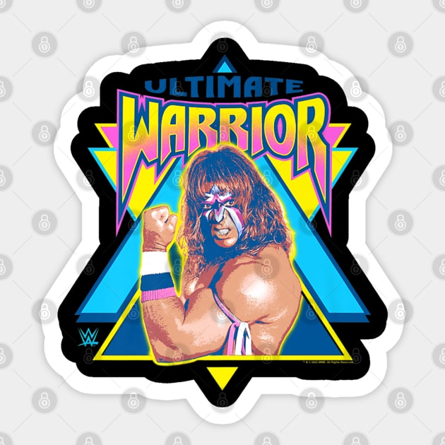 Ultimate Warrior Retro Triangle - Ultimate Warrior - Sticker | TeePublic